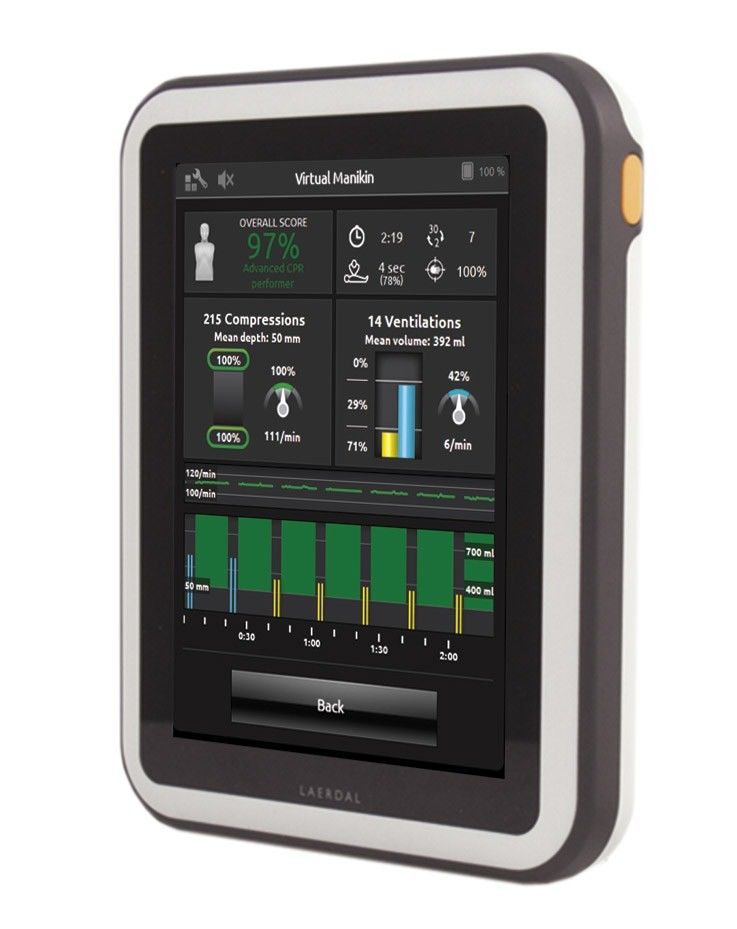 SIMPAD PLUS SKILLREPORTER - panel monitor. do QCPR
